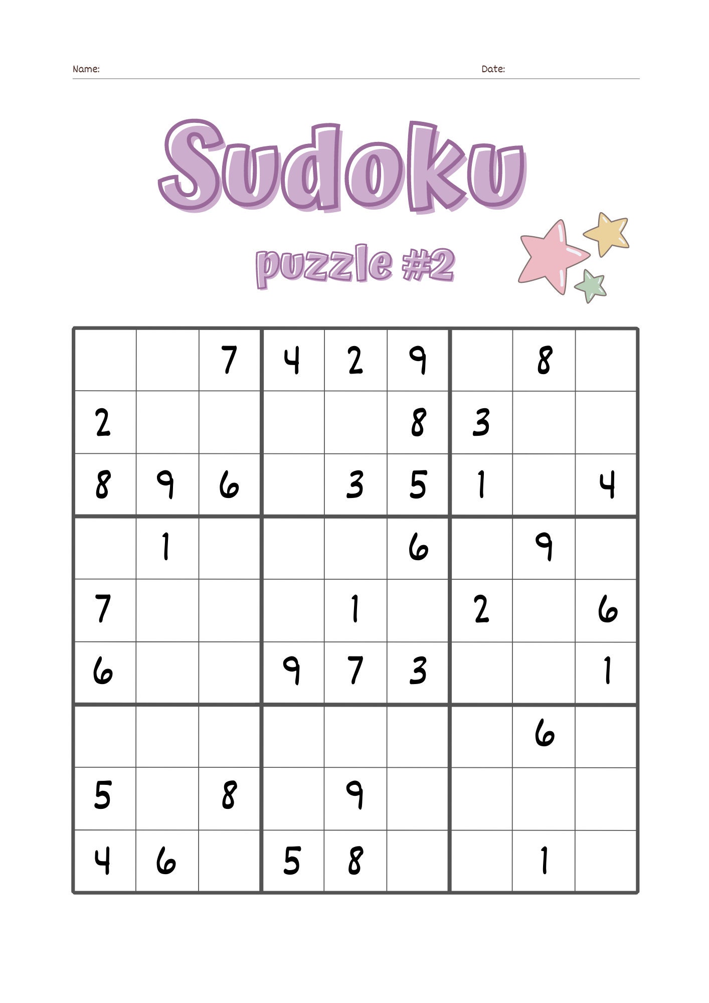 Free Sudoku Worksheets Printable Puzzles For All Skill Levels Free Sudoku Worksheets Printable Puzzles For All Skill Levels