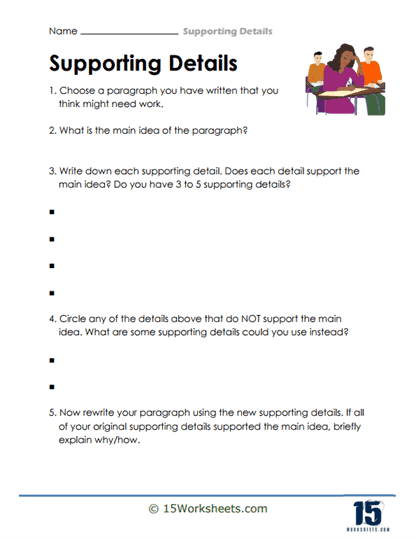 Supporting Details Worksheets - 15 Worksheets.com - Worksheets Library