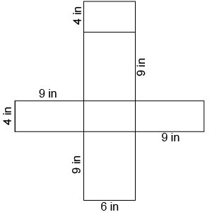 Surface Area Using Nets | Customary Units - Worksheets Library