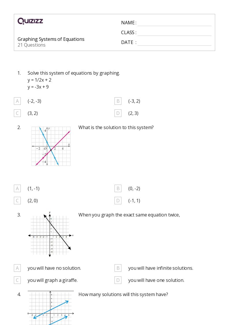 Free systems of equations worksheet, Download Free systems of equations ...