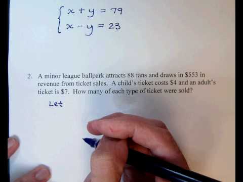 Systems of Linear Equations Word Problems - Practice - Expii ...