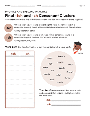 tch Sound Cut and Stick Worksheet (teacher made) - Twinkl - Worksheets Library