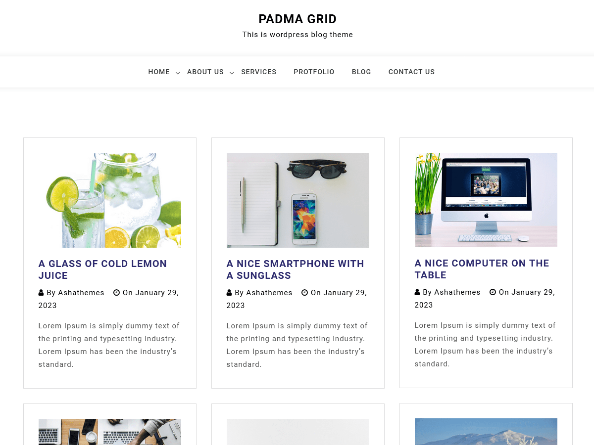 Padma Grid - WordPress theme | WordPress.org - Worksheets Library