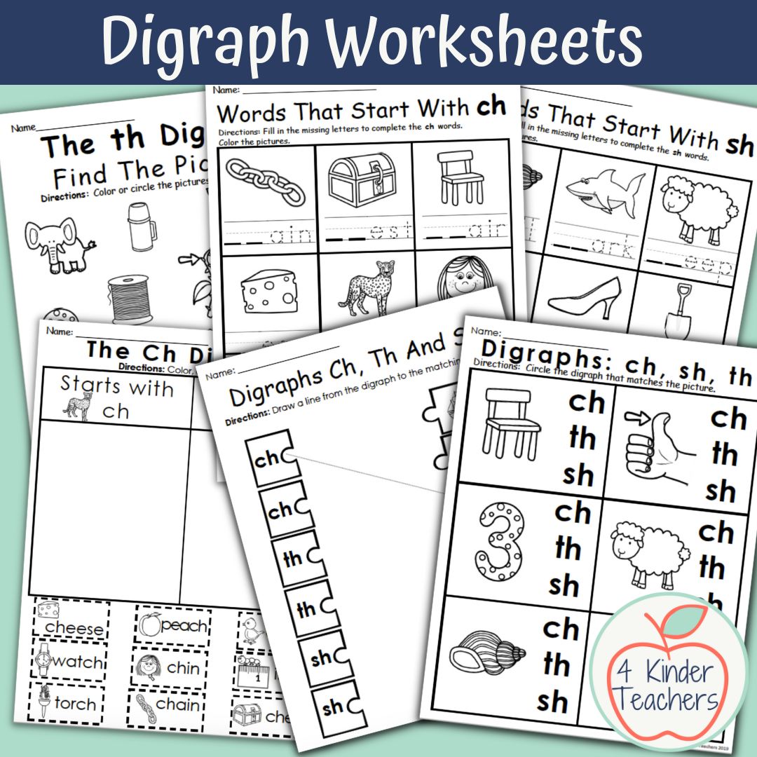 TH - Phonics Digraph - Worksheets Library