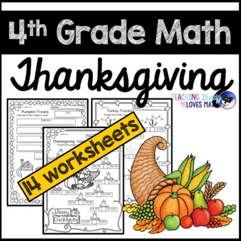 Thanksgiving Math Worksheets 4th Grade Common Core - Worksheets Library