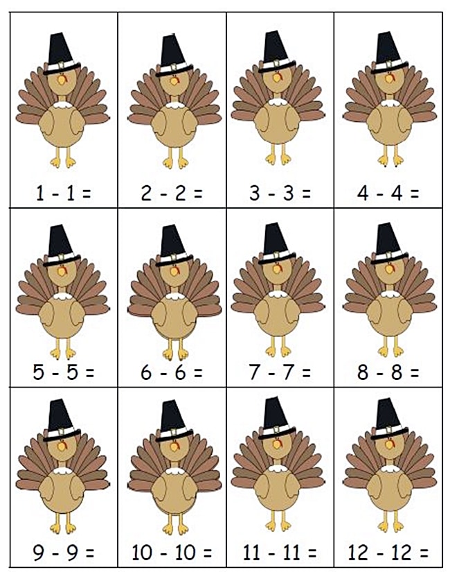 Free Thanksgiving Math Activities & Worksheets, Grades 1–6 - Worksheets ...