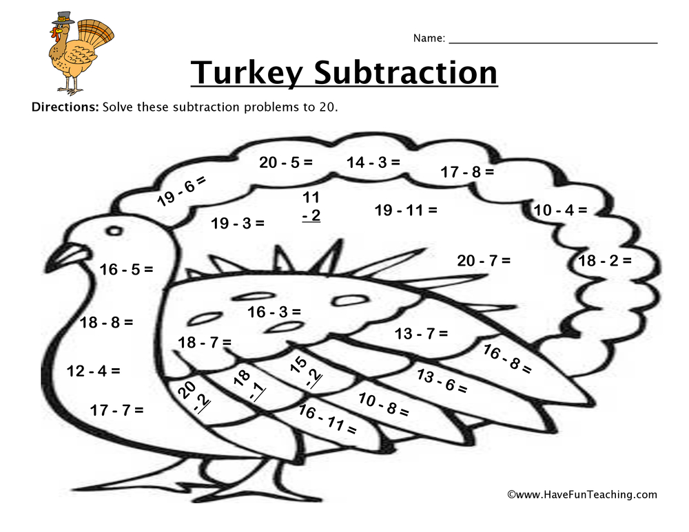 Thanksgiving Math Worksheets - Multiplication Riddles | Teach Starter ...