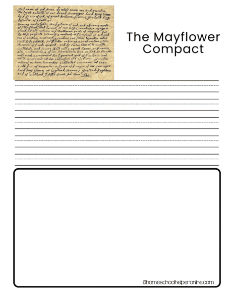 The Mayflower Compact Worksheet for 4th - 5th Grade | Lesson Planet ...