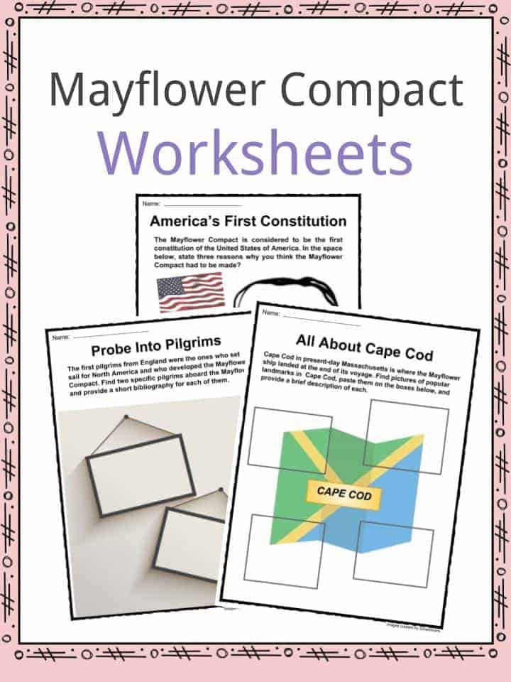The Mayflower Compact Facts, Worksheets & Summary For Kids - Worksheets ...