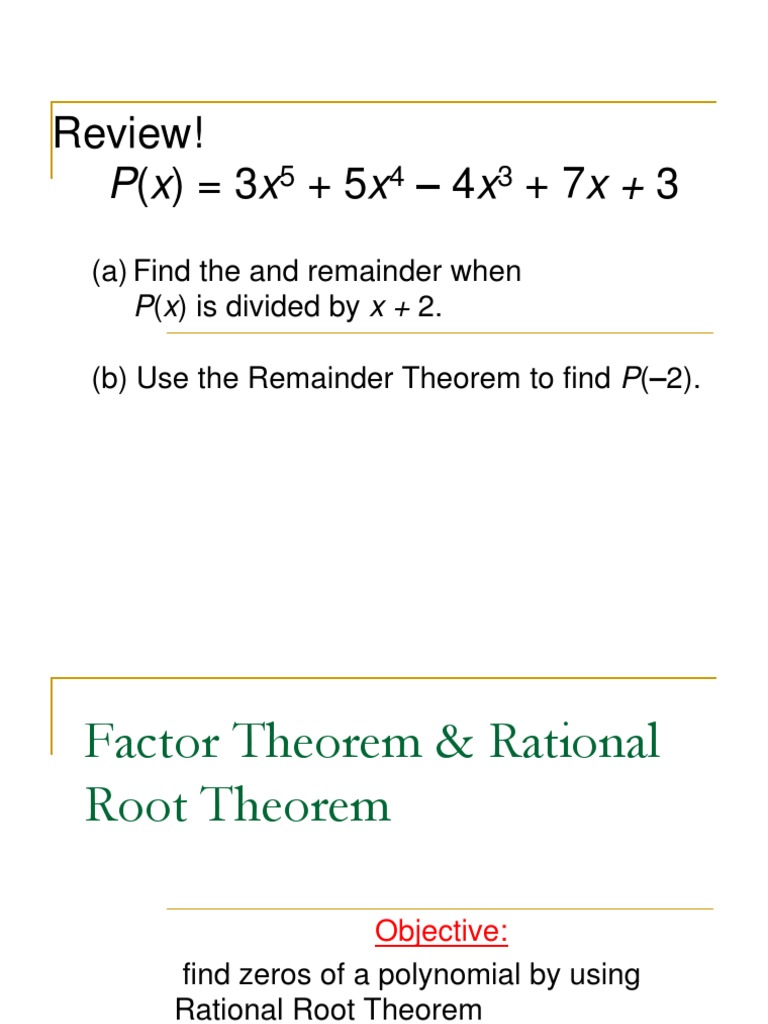 Free The Rational Root Theorem Worksheet Answers Download Free The