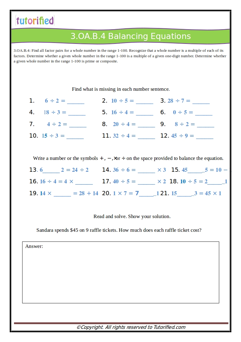 Free third grade common core worksheet, Download Free third grade ...