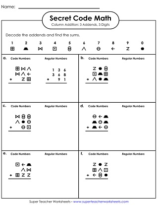 Three Digit Column Addition 3 addends worksheet - Worksheets Library