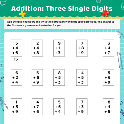 Free three digit addition worksheet first grade, Download Free three ...