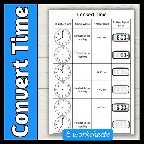 Analogue Clock and Digital Time Worksheet (teacher made) - Worksheets Library