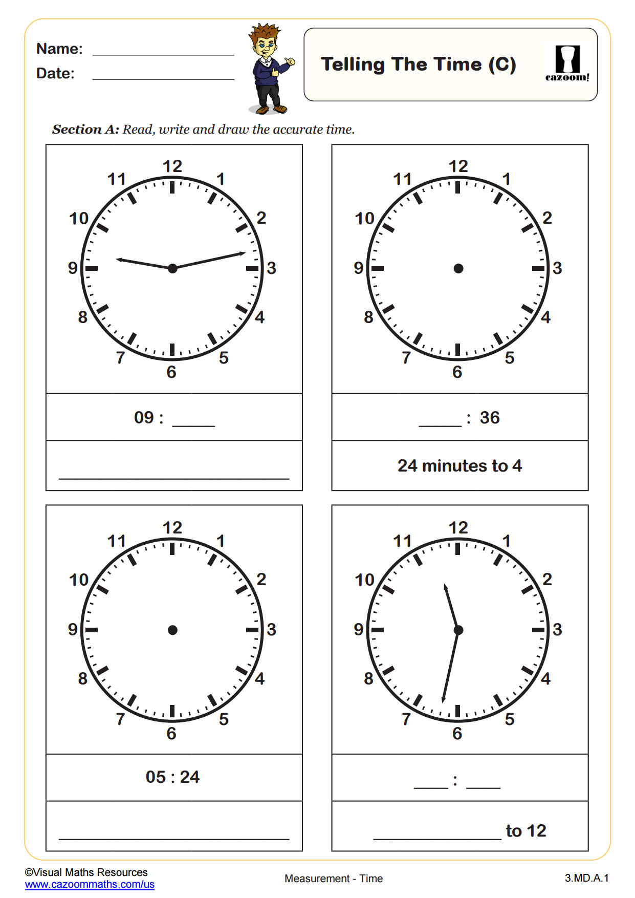 Fun And Engaging Printable Telling Time Worksheets For 3rd Graders Worksheets Library