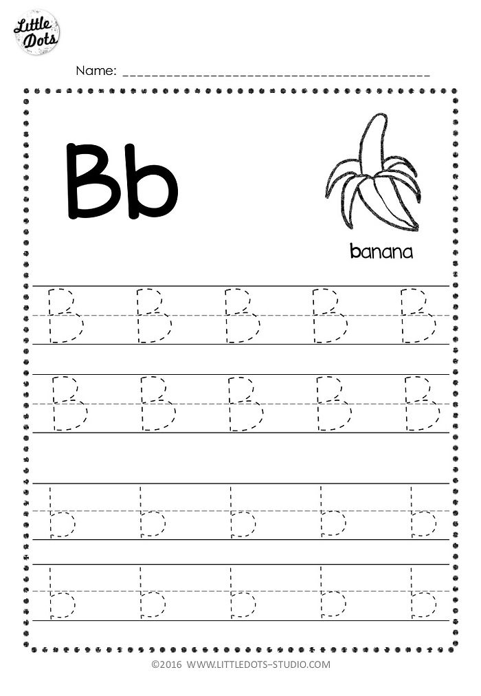 Free Letter B Tracing Worksheets - Worksheets Library