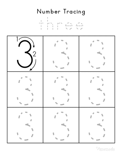 Free Printable Number Tracing Worksheets 1-100 - Worksheets Library