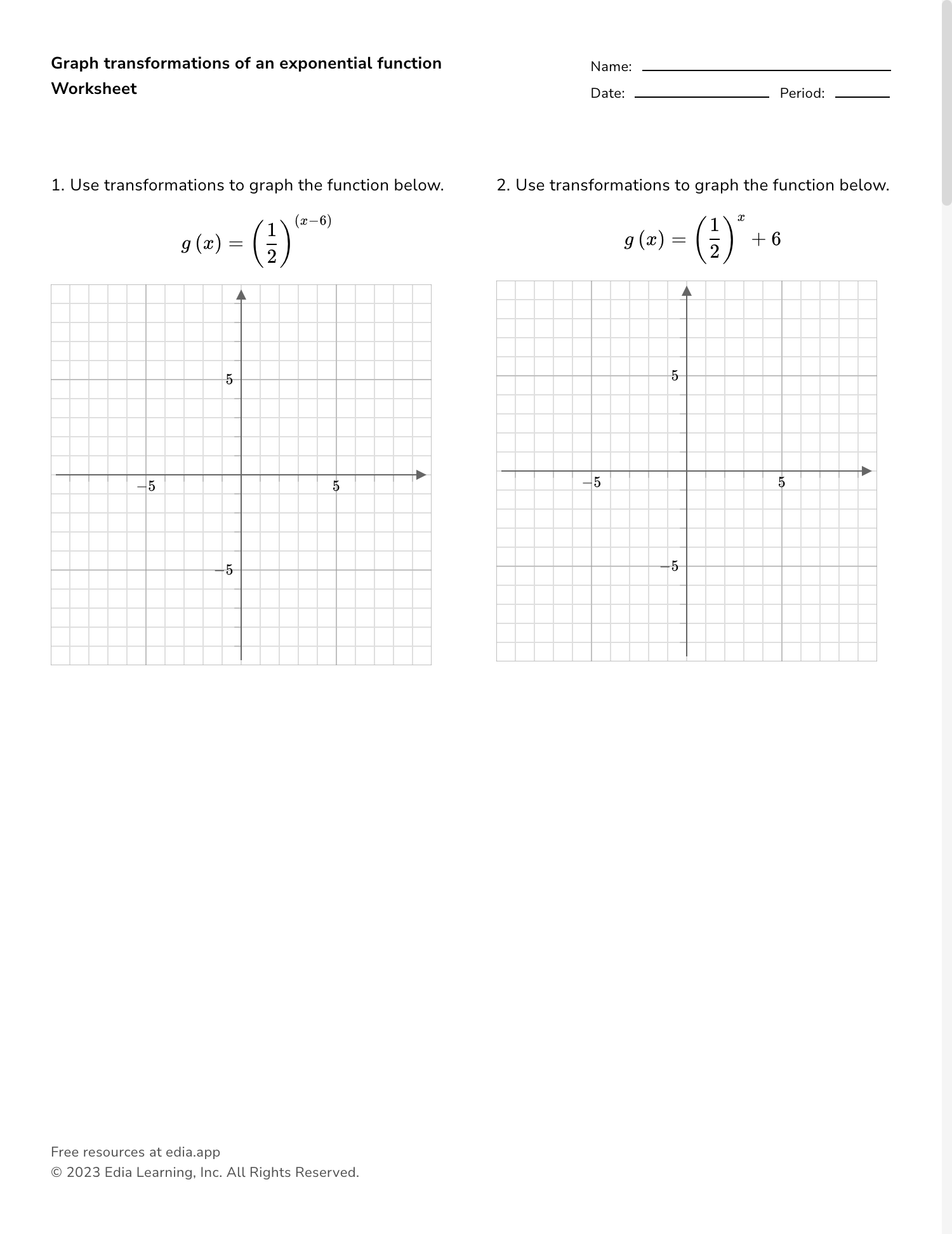 KS3 And KS4 Transformations Worksheets Transformations Of Graphs KS3 And KS4 Transformations Worksheets Transformations Of Graphs