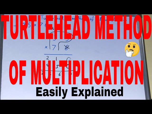 Factivation | Multiplication Video- “The Turtlehead Method” - Worksheets Library