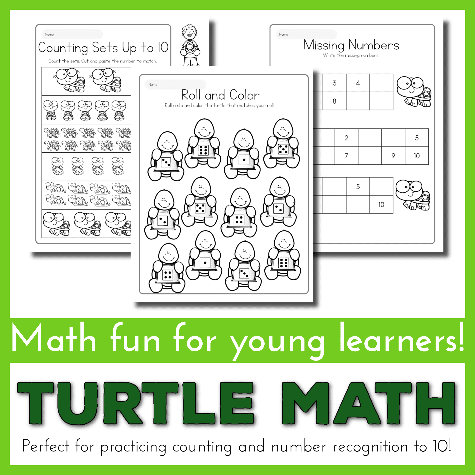 Free Printable Turtle Math Worksheets - Worksheets Library