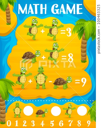 Premium Vector | Color cute turtle by numbers Worksheet for kids - Worksheets Library