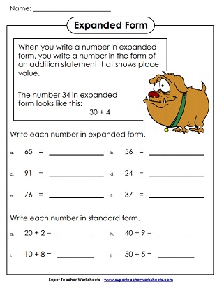 Free two digit numbers in expanded form in math, Download Free two digit numbers in expanded ...