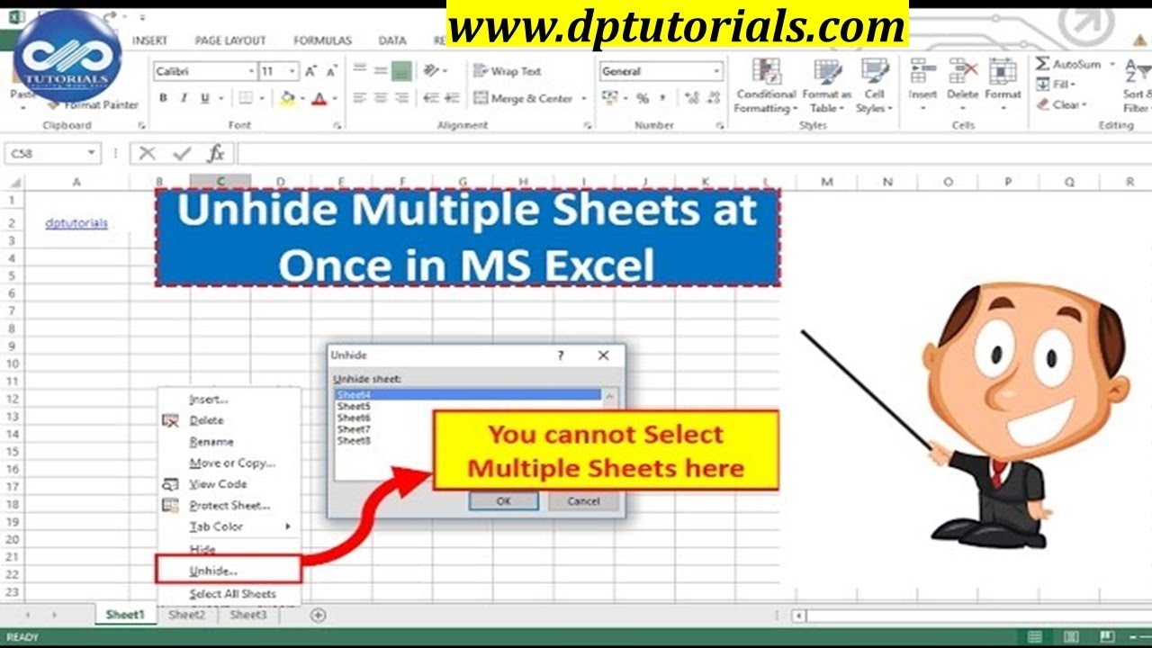 Excel unhide all or multiple sheets at once! - YouTube - Worksheets Library
