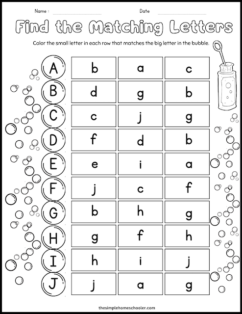 17+ Fun Printable Match Uppercase and Lowercase Letters Worksheets ... - Worksheets Library