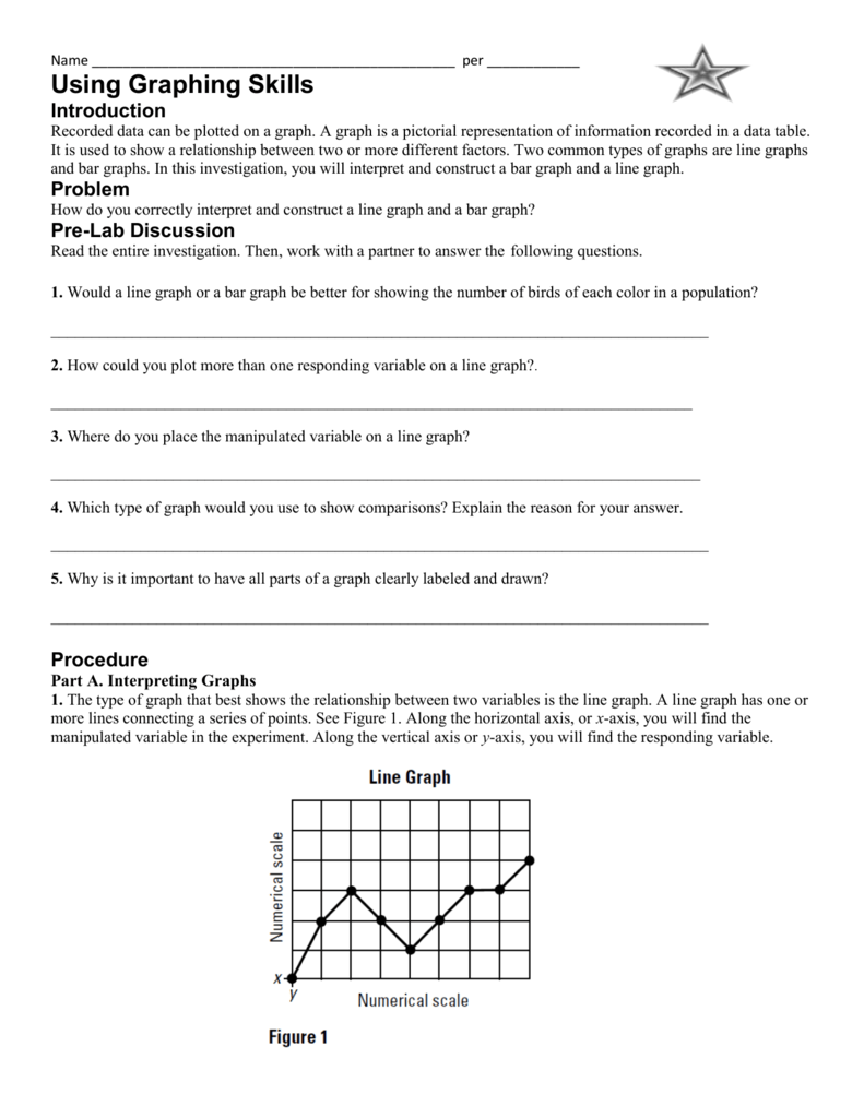 Using Graphing Skills Packet - Worksheets Library