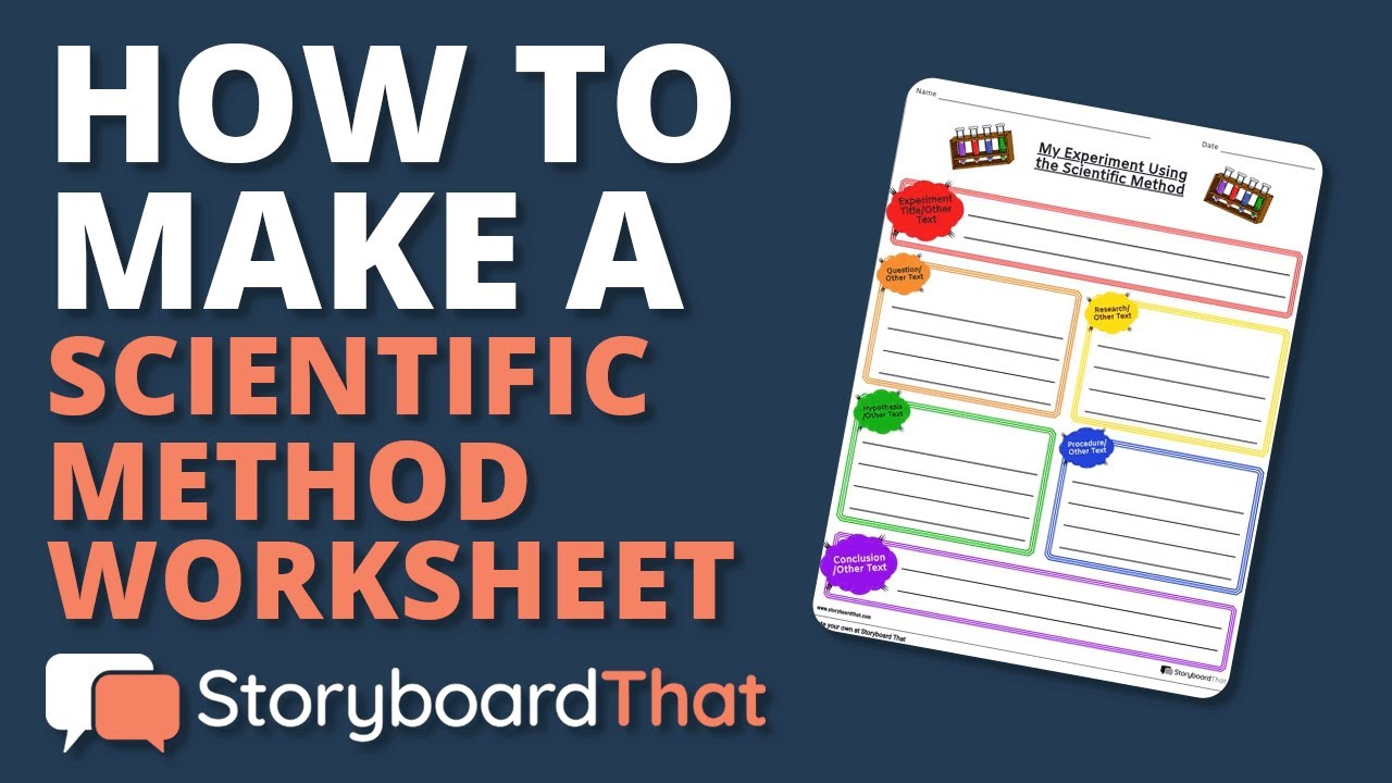 How to make a Scientific Method Worksheet in the Storyboard Creator ...