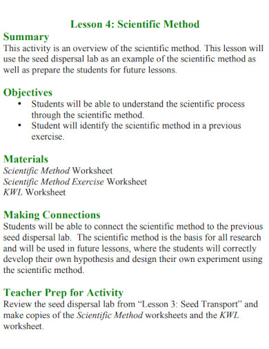 Scientific Method - 99+ Examples, Format, How to Use, PDF - Worksheets ...