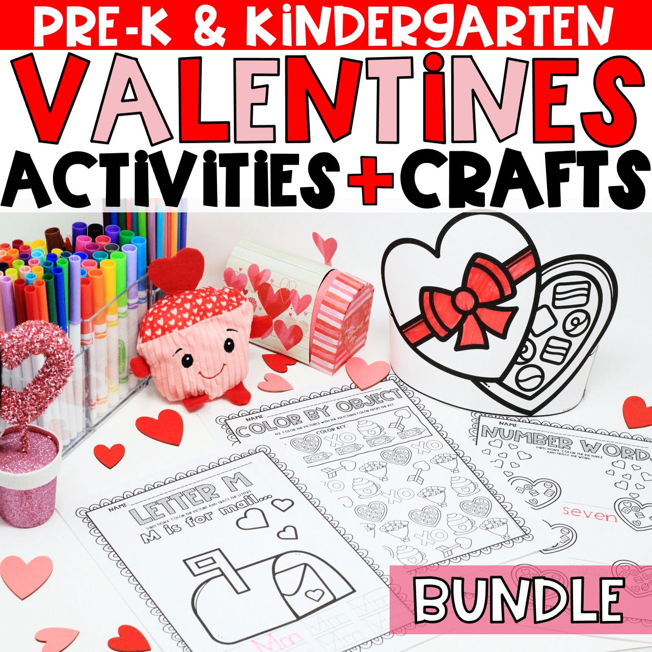 Valentines day Free Worksheets for Preschool. TeachersMag.com ...