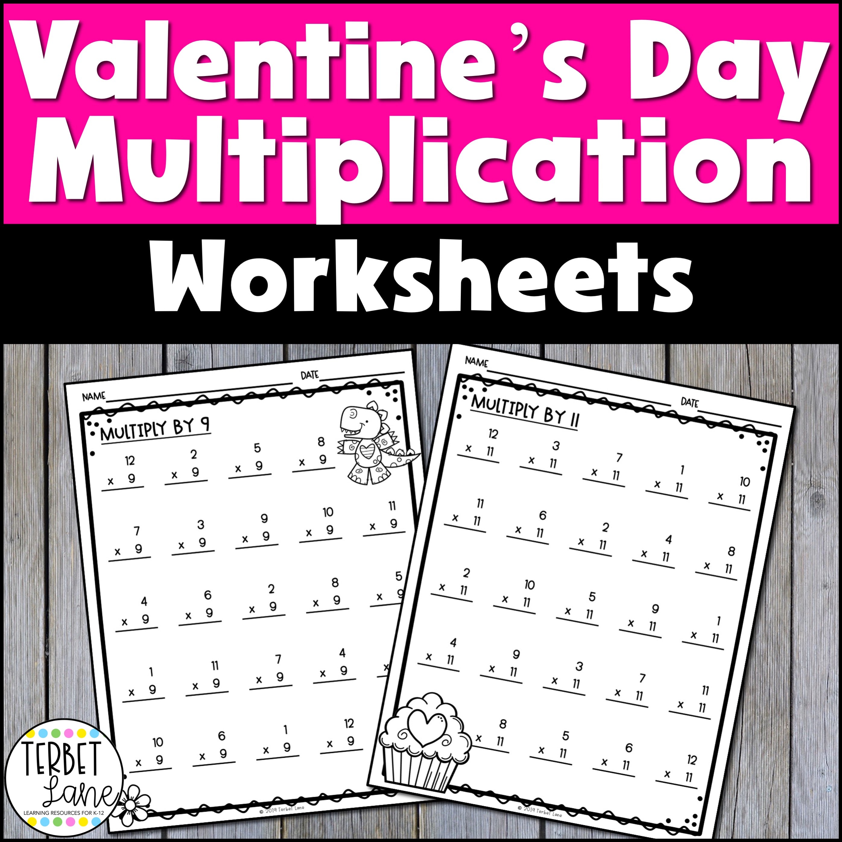Valentines Day Multiplication Math Worksheets – Terbet Lane ...