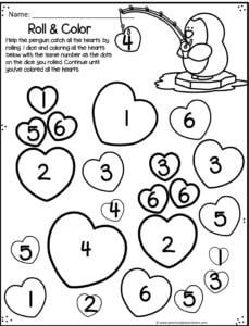 Free valentines day kindergarten worksheet, Download Free valentines ...