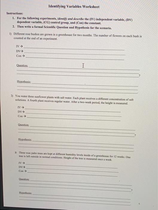 Free variable worksheet answers, Download Free variable worksheet ...