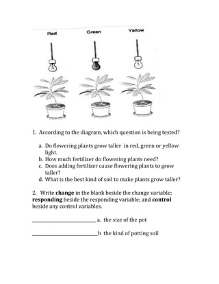 Free variables worksheet science, Download Free variables worksheet ...