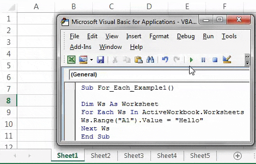 Count Sheets | Excel VBA Tutorial - Worksheets Library