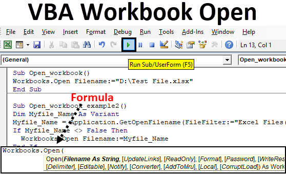 VBA Workbook Open | Methods to Open Exel Workbooks in VBA - Worksheets Library