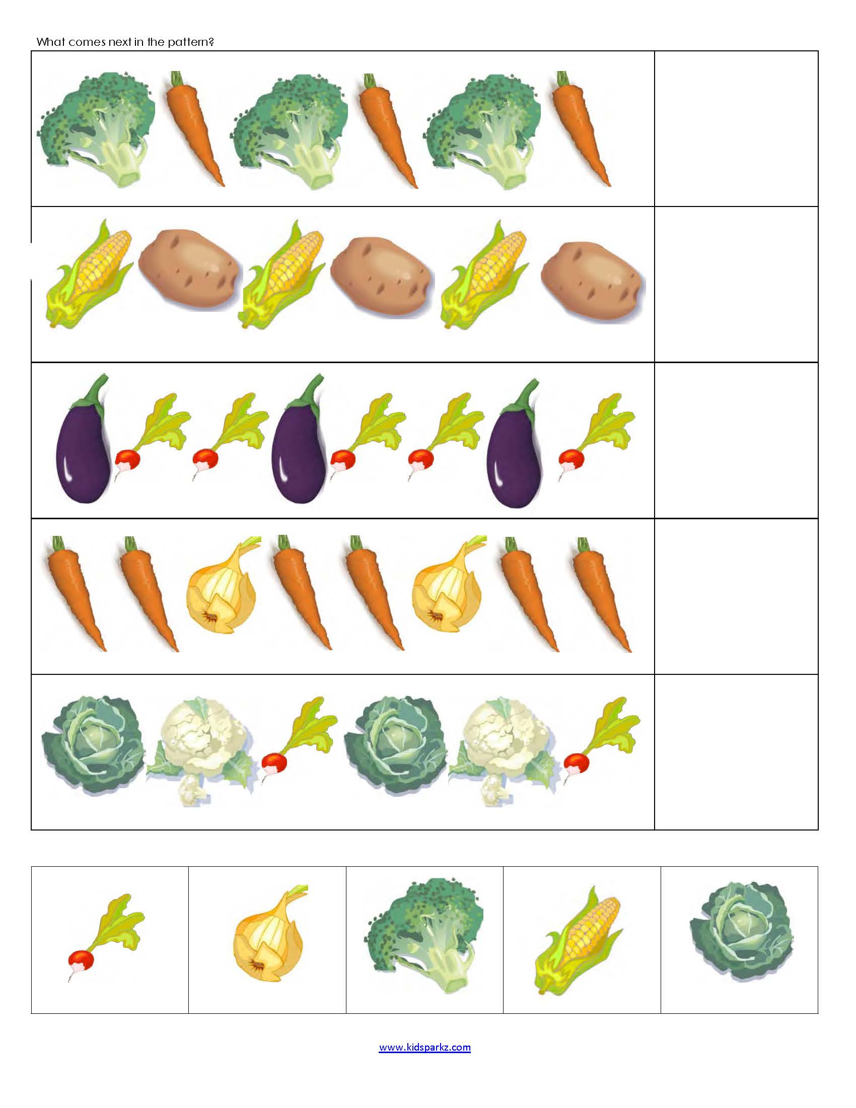 Vegetables theme activities and printables for Preschool and ...