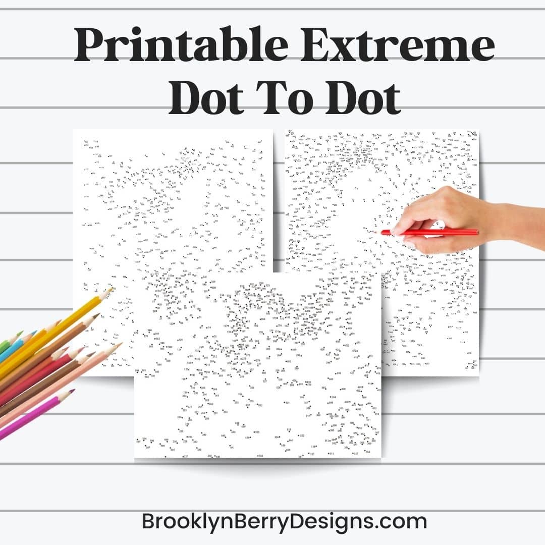 Free Printable Dot To Dot Extreme Level - Brooklyn Berry Designs ...