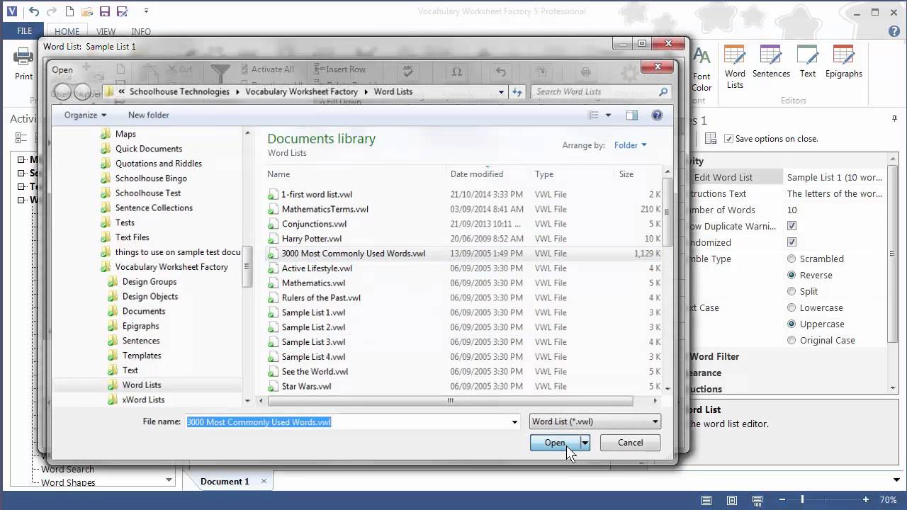 Vocabulary Worksheet Factory 5: Getting Started - Worksheets Library