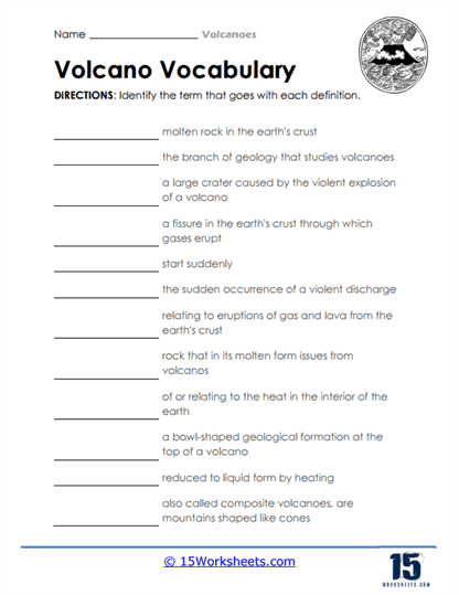 Volcanoes Worksheets - 15 Worksheets.com - Worksheets Library