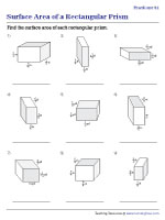 Surface Area of Rectangular Prisms Worksheets - Worksheets Library