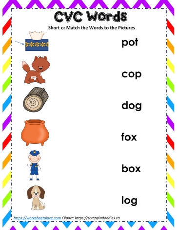 Short O - Phonics Worksheets - Worksheets Library