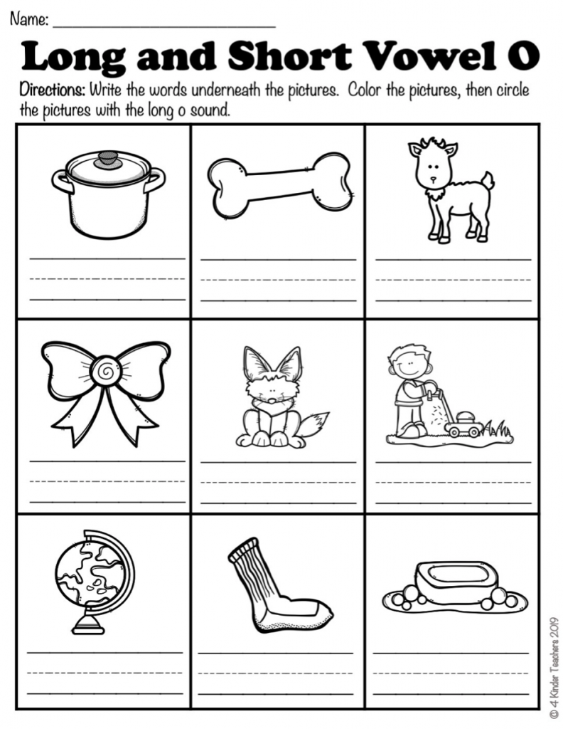 Long and Short O Vowel Sounds Worksheets - Worksheets Library