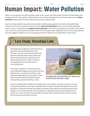 Free water pollution worksheet high school, Download Free water pollution worksheet high school ...