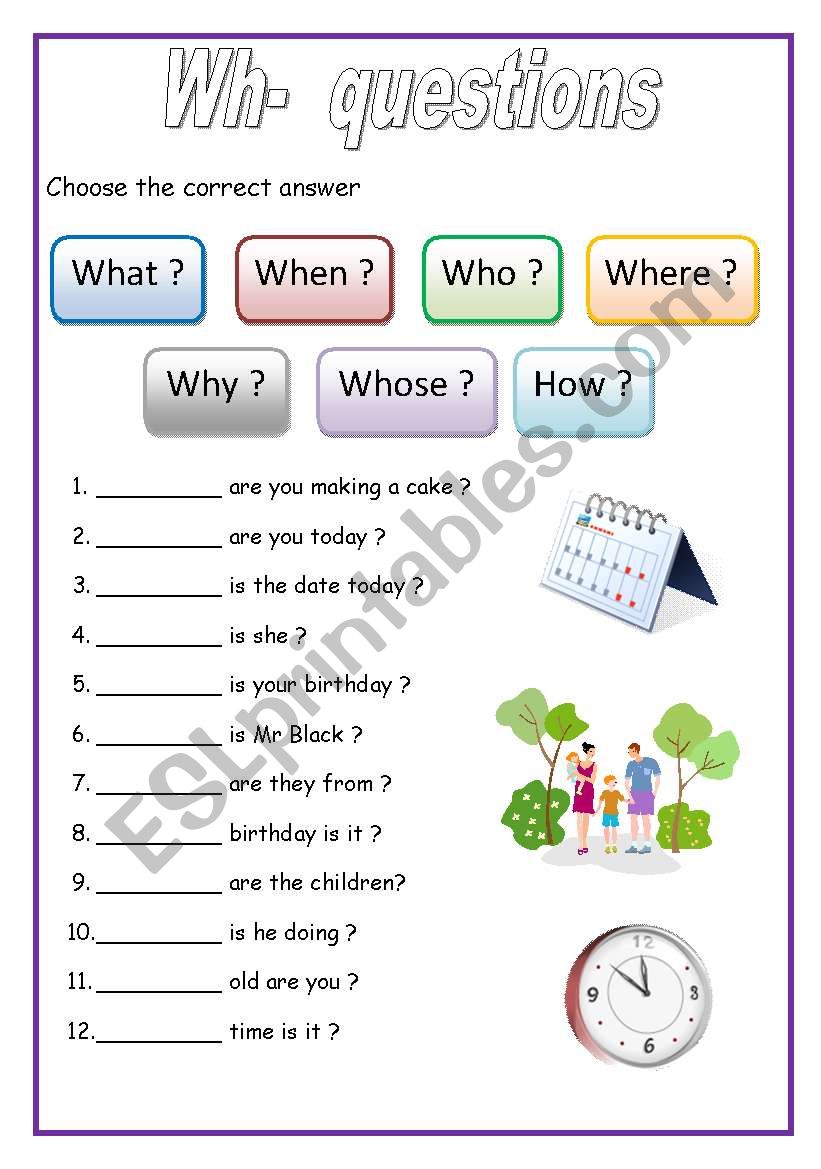 Asking and Answering Questions Worksheet - Have Fun Teaching - Worksheets Library