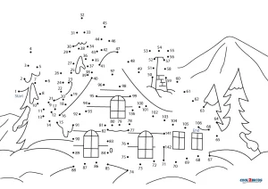 Free Printable Winter Dot to Dot - Worksheets Library