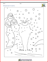 Winter Dot to Dot Printables - Worksheets Library