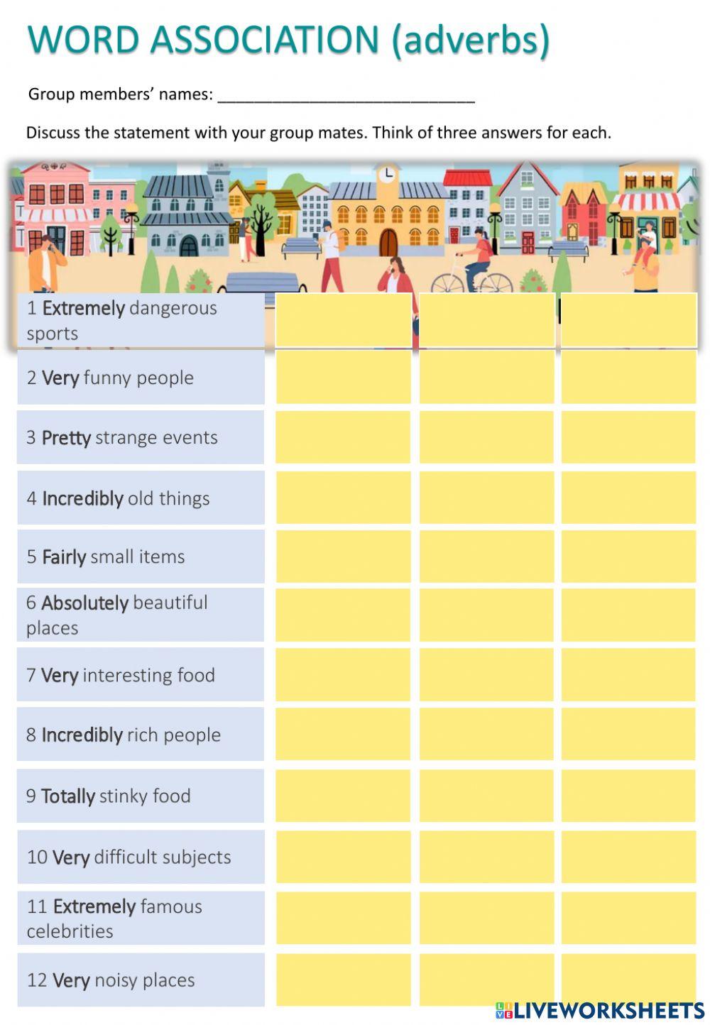 Everyday Objects Picture And Word Association Game Worksheets Library